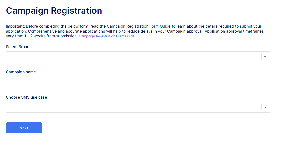 How to register a 10DLC Campaign